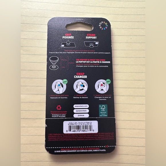 PopSocket | Cell Phones & Accessories | Teal Blue Popsocket With Tiktok ...
